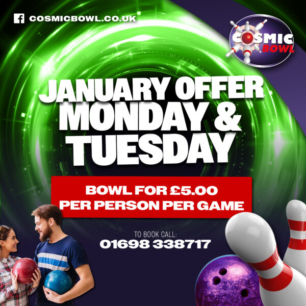 Cosmic Bowl 10-Pin Bowling | Scotland's Theme Park